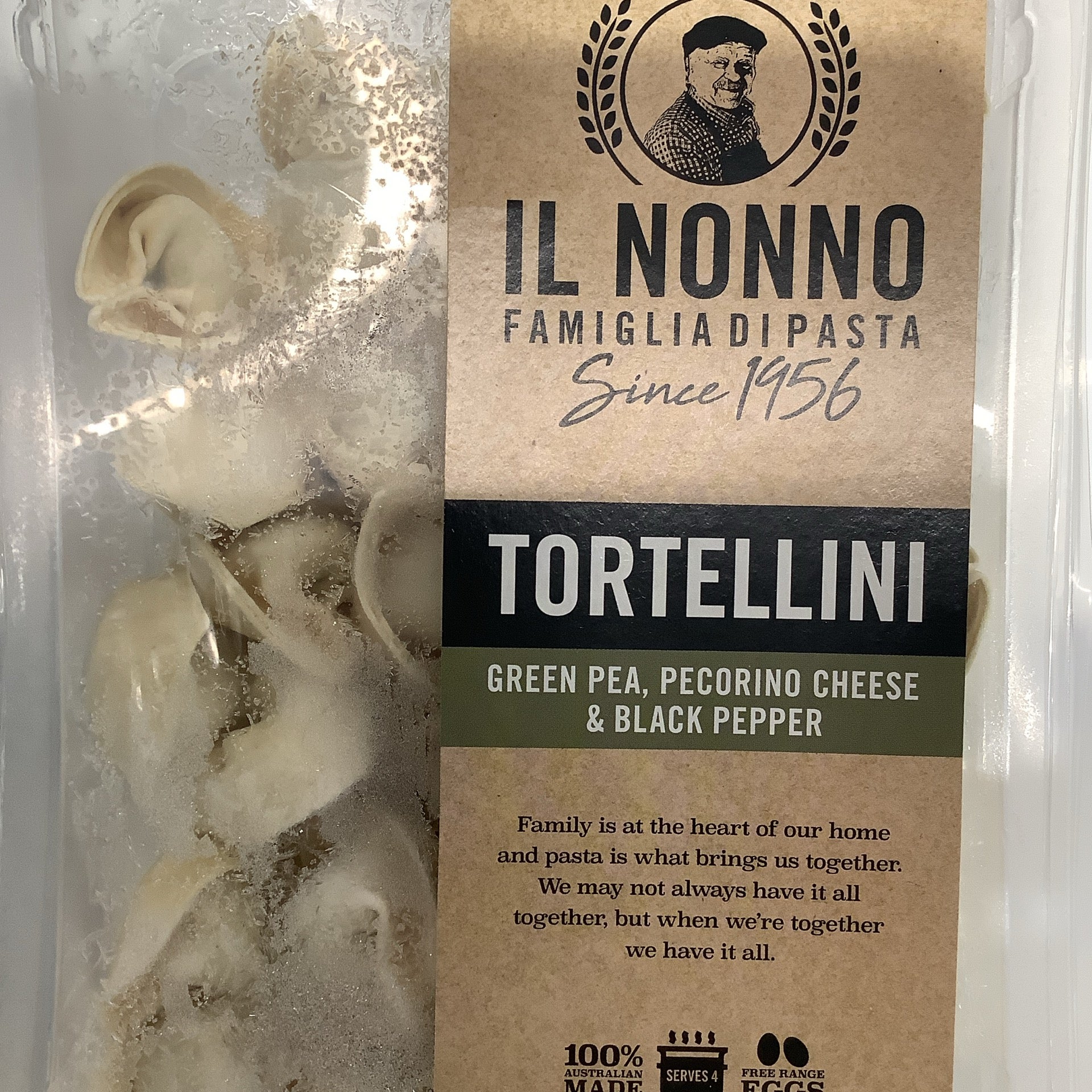 IL Nonno Frozen Pasta Tortellini Green Pea, Pecorino & Black Pepper ...