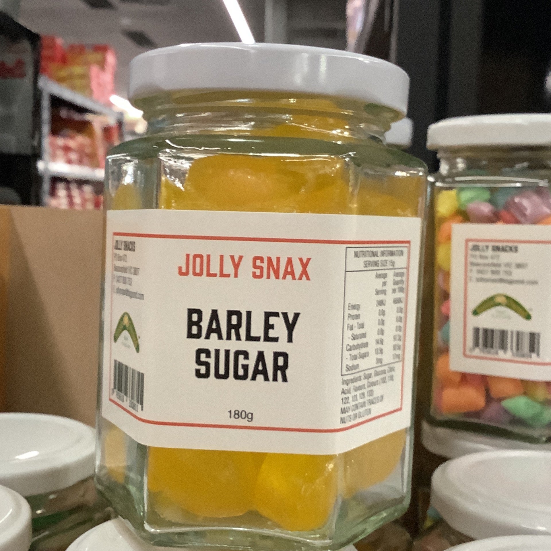 Jolly Snax Barley Sugar 180g | D'Alia's